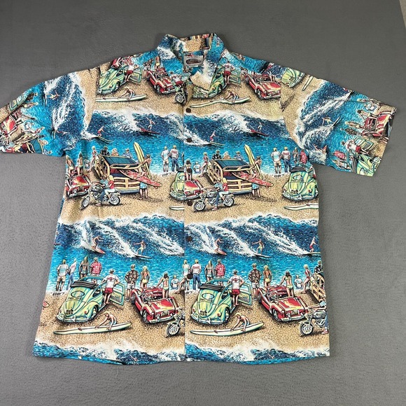 reyn spooner | Shirts | Vintage Reyn Spooner Art Of Eddy Y Mens Shirt Xl Hawaiian Surf Beach ...